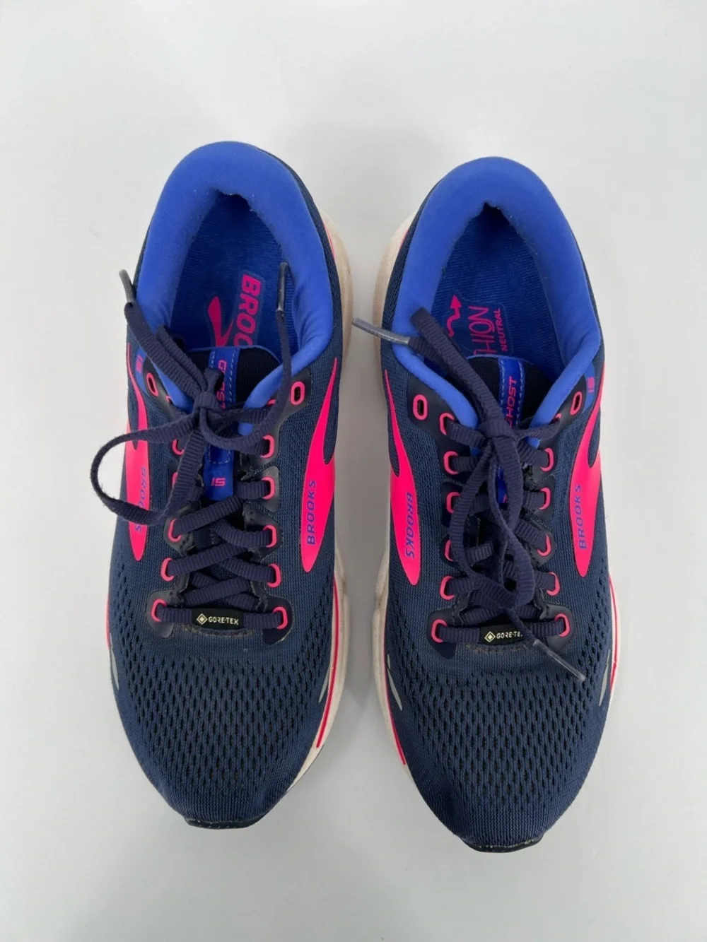 Brooks | Shoes | Brooks Ghost 5 Running Shoe Sneakers Blue Pink Walking ...